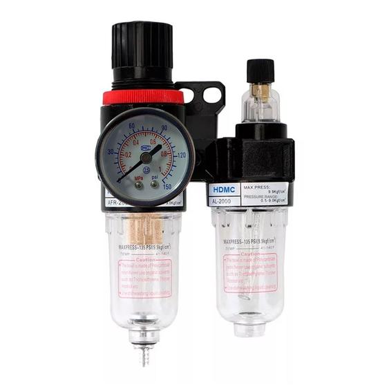 Filtro Separador de Água e Óleo Com Regulador de Pressão 1/4" - Epm ...