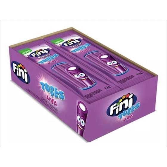 Fini Tubes Uva Doce Caixa C/12unid - 180g - Balas - Magazine Luiza