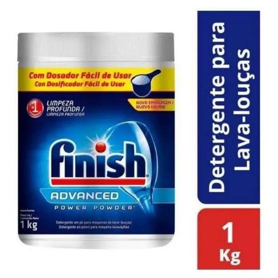 Finish Advanced Power Lava Louças em Pó 1kg - Detergente - Magazine Luiza