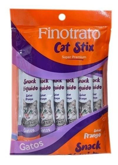 Finotrato Cat Stix Frango 15g Pacote 6 Un Sachê Snack Gatos - Fino ...