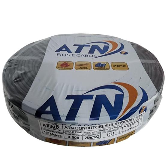 Fio Cabo Flexível 6mm com 100 metros 80 filamentos - ATN FIOS E CABOS ...