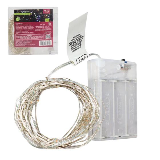 Fio De Fada LED Decoração Cordão De Luz 10 Metros - Rosa - Wincy Natal ...