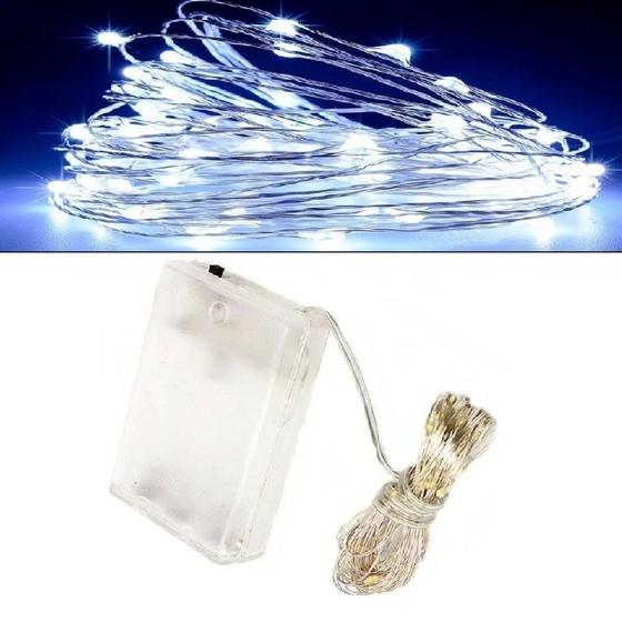 Fio de Led 2mt com 20 leds para Decoração - Branco Frio - Inter - Fita ...