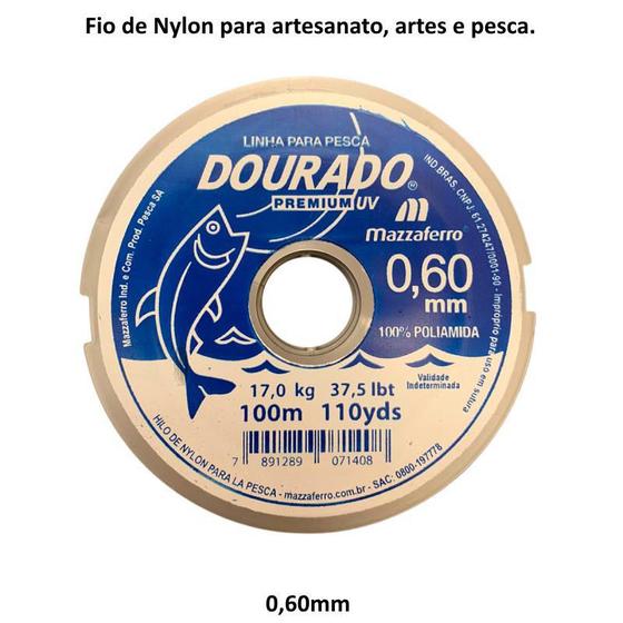 Fio de Nylon 0,60mm x 100m / Linha de Pesca Premium Mazzaferro - Linha ... Fio de Nylon 0,60mm x 100m / Linha de Pesca Premium Mazzaferro - Linha ...