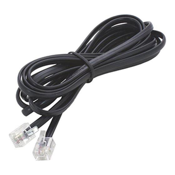 Fio de Telefone Fixo 3 Metros RJ11 X RJ11 Cabo 4 Vias Preto - SÓ COFRES ...