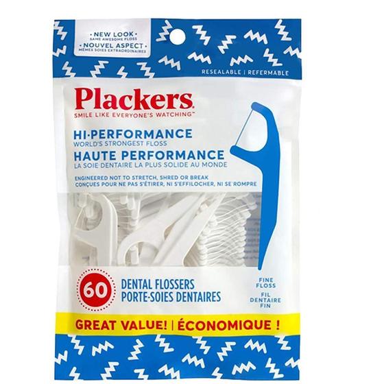 Fio Dental Plackers Hi Performance Flossers - 60 Unidades - Fio Dental - Magazine Luiza