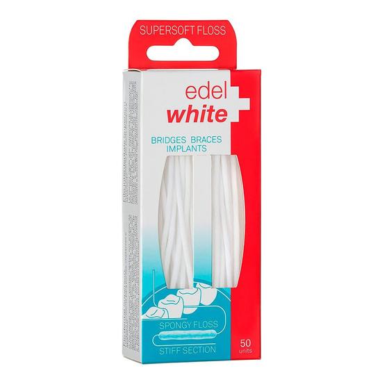 Fio Dental Suiço Edel White Supersoft Floss 50 Unidades - Fio Dental ...