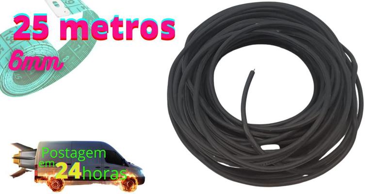 Fio e Cabo Flexível 6mm com 25 Metros c/70 Filamentos - ATN FIOS E ...