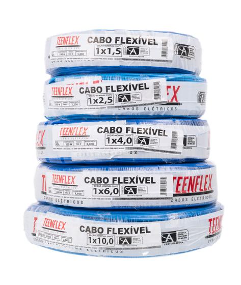 Fio Elétrico Cabo Flexível 6mm - TEENFLEX - Cabo / Fio Elétrico ...