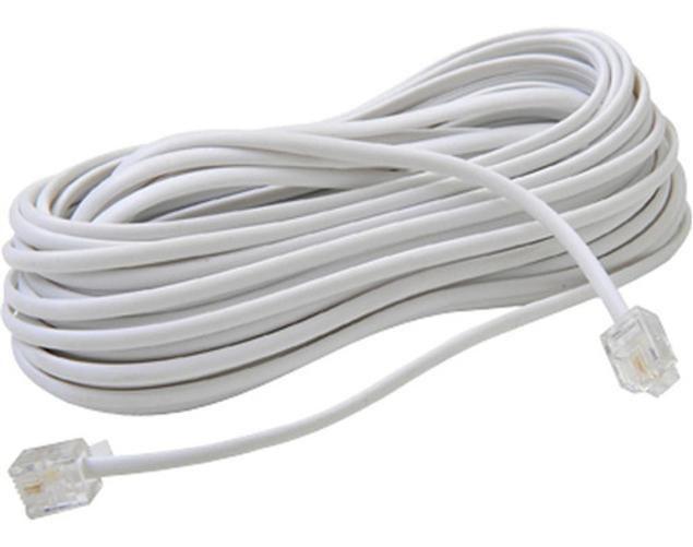 Fio Para Telefone Cabo Telefônico Rj11 Cor Branco 20 Metros ...