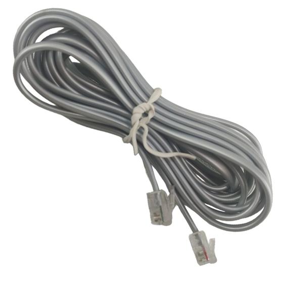 Fio Telefonico Cabo RJ11 Extensao Telefone Fixo 3 Metros Resistente ...