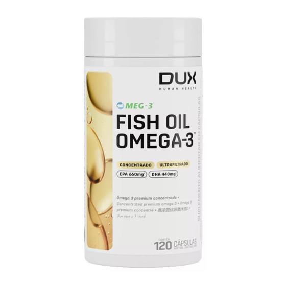 Fish Oil Ômega 3 Dux 120 Cápsulas - Dux Nutrition - Ômega 3 / Óleo de ...