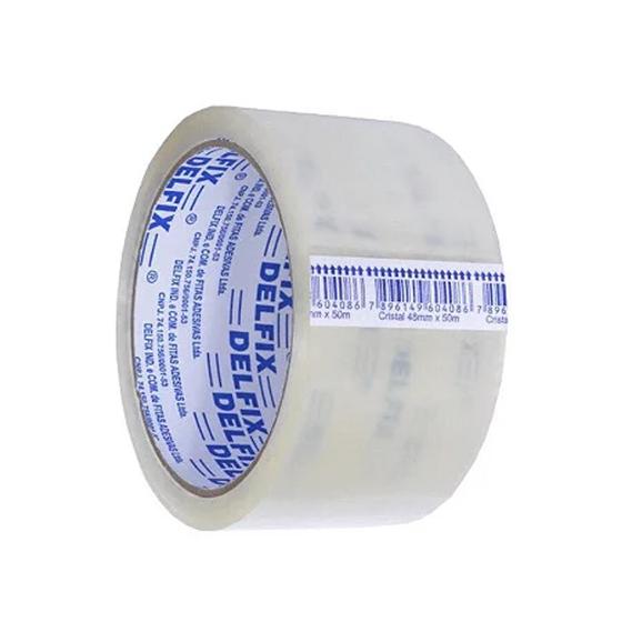 Fita Adesiva Lacradora Para Embalagens e Papelão 45MMX45MM Cristal ...