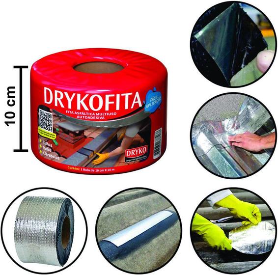 Fita Asfáltica Autoadesiva Aluminizada Driko - Dryko - Fita Asfáltica ...