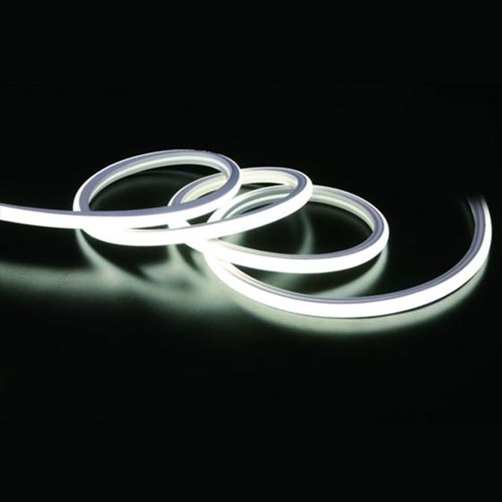 Fita de Led Neon Flexível 12V Com 5 Metros Brancos Frio - Strip - Fita ...