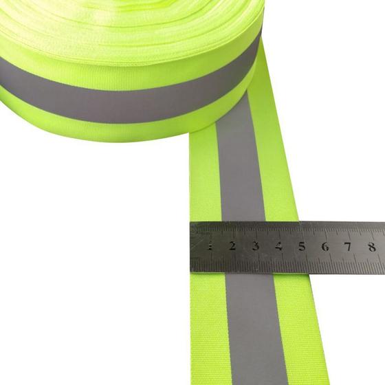 Fita Faixa Refletiva Para Uniformes Cor: Verde - 50mm 5Mts - JKI ...