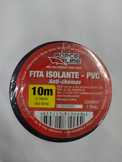 Fita isolante anti chamas PVC 10m - ForceLine - Fita Isolante ...