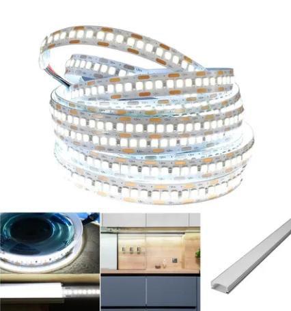 Fita led 240 leds 2835 5M 12V Branco Frio 6500K 24W/Metro Para perfil ...
