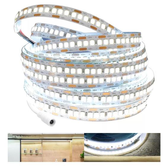 Fita Led 240 Leds P/ Perfil Sanca 5m 20w 6500k Branco Frio - BOA LED ...