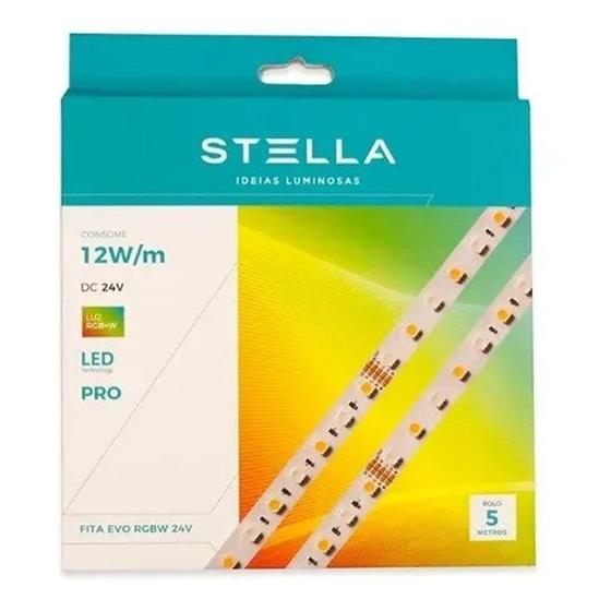 Fita Led 24v Evo Full 12w/M Rgbw Rolo 5 Metros Stella - Fita de LED ...