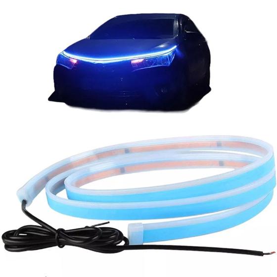Fita Led Neon Capo Carro Automotivo Barra Tuning Luz DRL Diurna 1 Metro ...