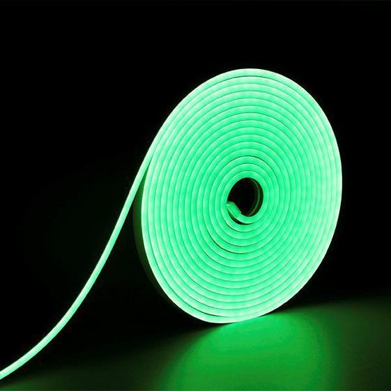 Fita LED Neon Flex 8W - 05 metros 12v Com Fonte Bivolt - 120 LED/Metro ...