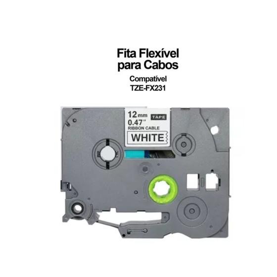 Fita para Fios Tze-FX 231 Compatível P/ Rotulador Brother - Masterprint - Fita para Rotulador ...