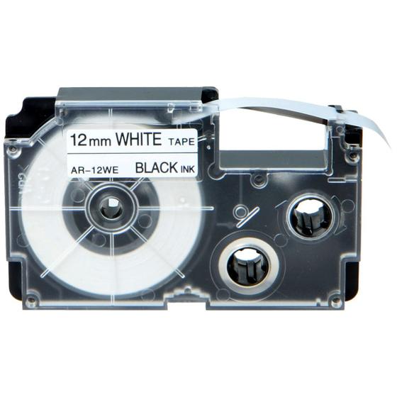 Fita XR-12WE Compatível Para Rotulador Casio 12mm Branca - BYT - Fita ...
