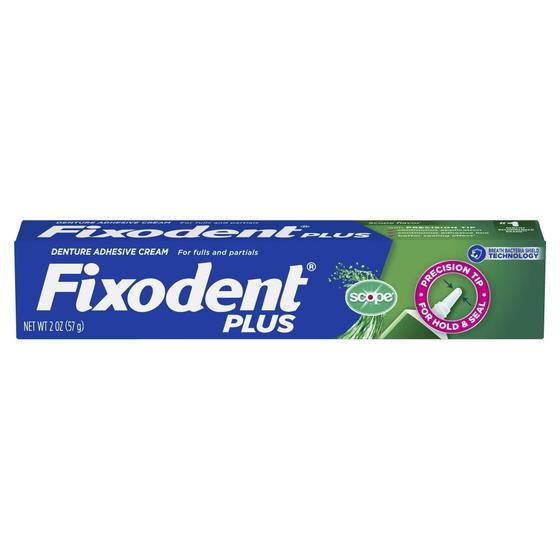 Fixodent Plus Scope Adesivo Prótese Dentária Hálito Fresco - Fixador de ...