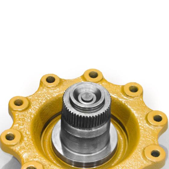 Flange Ponta De Eixo Traseira Compatível Com Case Retroescavadeira 580n ...