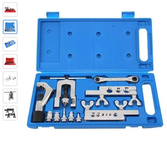 Flangeador de tubos de cobre com Alargador Chave Catraca e Cortador de Tubos - 278 (000115 ...