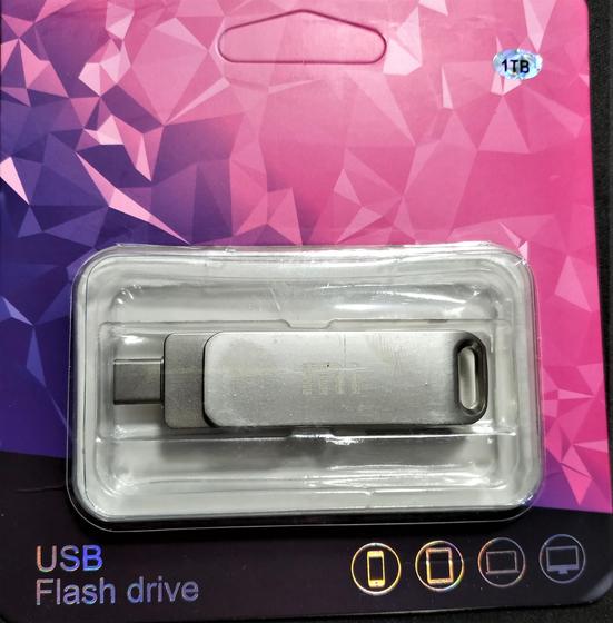 FlashDrive Multi-Funcional Pen Drive USB 1 TB - 3 em 1 OTG - Usb Flash ...