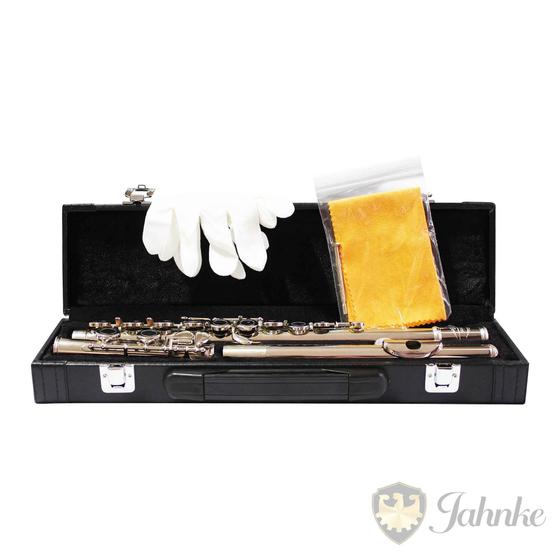 Flauta Transversal 16 Chaves Fechadas Jahnke C (dó) Com Case - Flauta ...