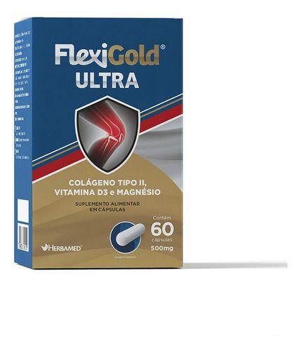 Flexigold Ultra Colágeno Tipo 2 Herbamed 500mg 60 Cápsulas - Colágeno ...