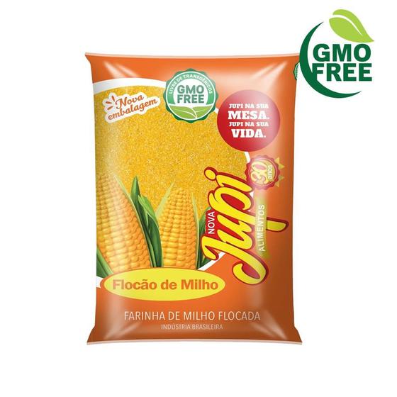 Flocão de Milho Não Transgênico 500g - Jupi Alimentos - Farinha - Magazine Luiza
