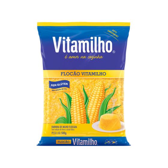Flocão Milho Vitamilho Tradicional 500g - 5 Unidades - Flocos de Cereal ...