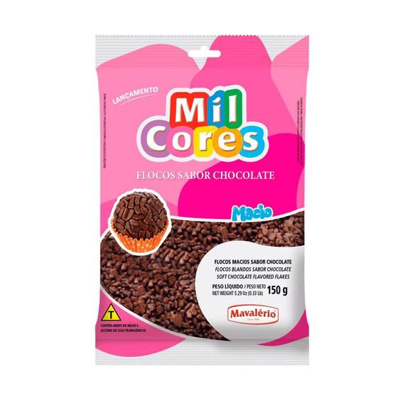 Flocos de chocolate macio 150g mavalério - Granulado - Magazine Luiza
