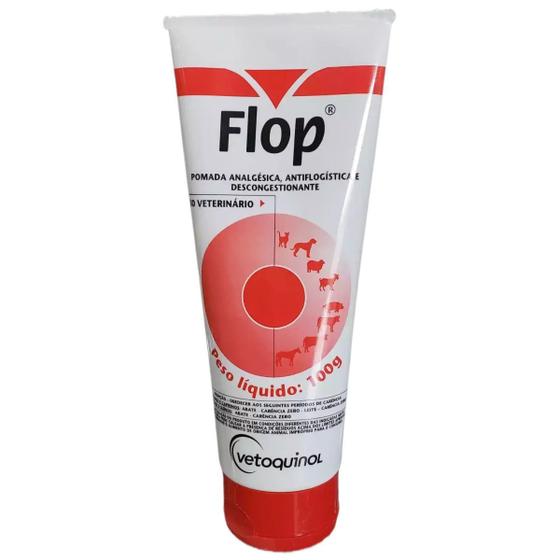 Flop Pomada Anti Inflamatória 100g - Vetoquinol - Pomadas - Magazine Luiza