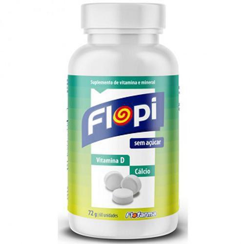 Flopi Vitamina D E Cálcio 400 Mcg 60 Pastilhas - Cálcio - Magazine Luiza