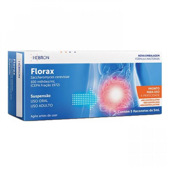 Florax adulto com 5 flaconetes 5ml - HEBRON - Medicamentos - Magazine Luiza