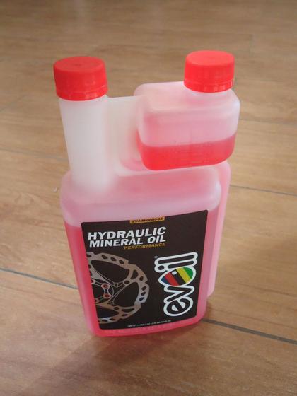 Fluído de freio a disco óleo mineral p/ bike Evoil 1 litro alta ...
