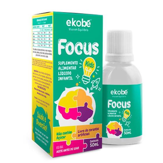Focus Kids Para Memória E Déficit De Atenção 50ml- Ekobé - Kit de ...