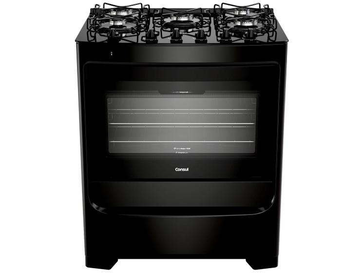 Fogão 5 Bocas Consul Preto CFS5VBE - Fogão 4 Bocas - Magazine Luiza