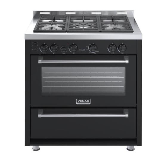 Fogao 5 Bocas Venax Temis Preto Gas Glp - Fogão - Magazine Luiza