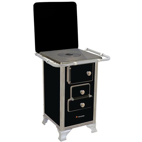 Fogão a Lenha Pequeno Número 00 Tradicional Venâncio Preto com Tampa ...