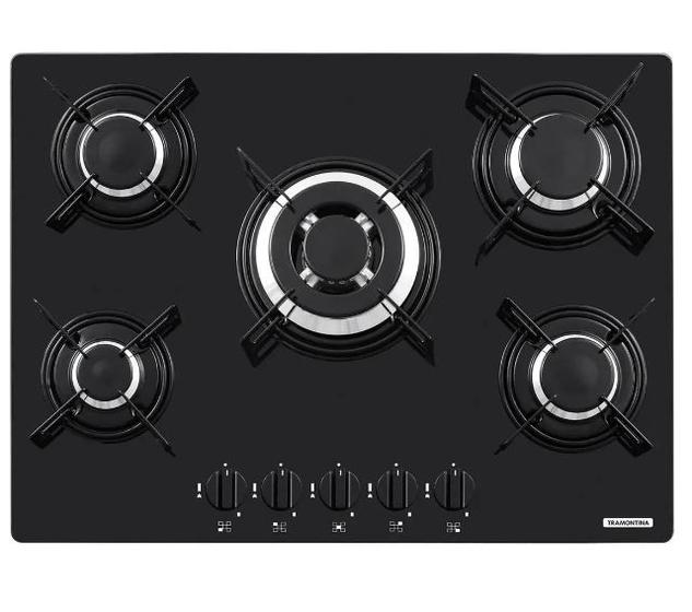 Fogão Cooktop Tramontina Perfecta Penta 5GG Tri 70 Preto Bivolt ...
