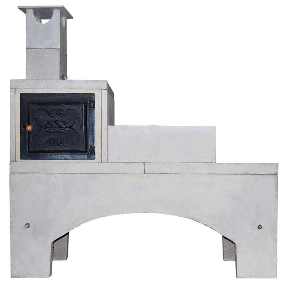 Fogão de Concreto Pré-moldado com 3 Bocas e Forno - 1000035 - ATACADAO ...