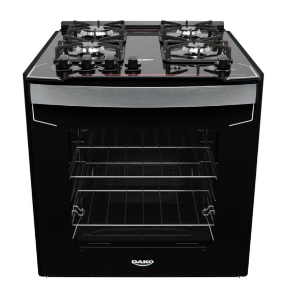 Fogão de Embutir 4 Bocas Preto Dako Diplomata Elegância para Cozinhas Planejadas - Outros Móveis ...
