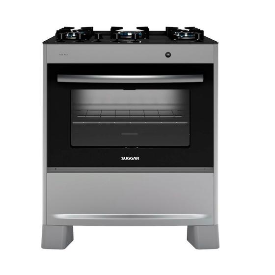 Fogão FGV503 5 Bocas de Piso Neo Max Mesa de Vidro Suggar - Fogão 4 ...