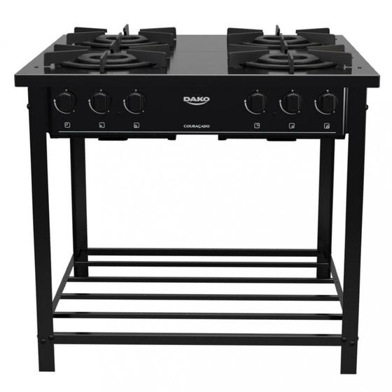 Fogão Industrial 4 Bocas Dako Couraçado - Fogão Industrial - Magazine Luiza